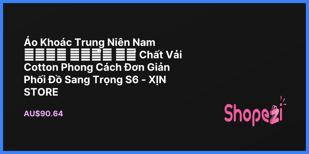 Áo Khoác Trung Niên Nam 𝒁𝑨𝑹𝑨 𝒙𝒖𝒂̂́𝒕 𝒅𝒖̛ Chất Vải Cotton Phong Cách Đơn ...