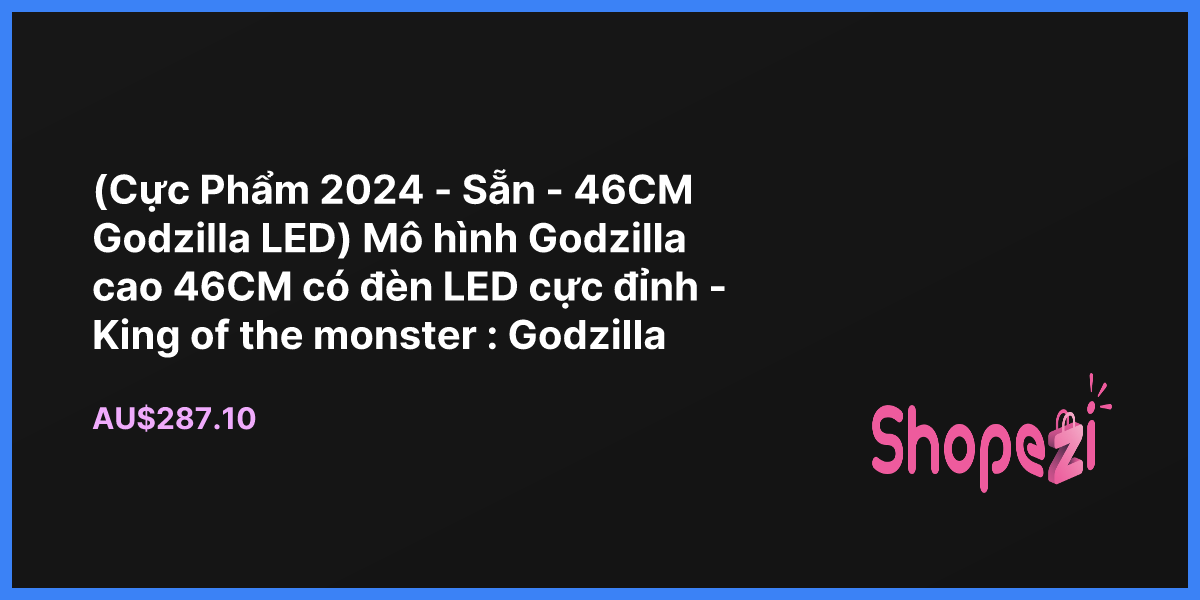 (Cực Phẩm 2024 - Sẵn - 46CM Godzilla LED) Mô hình Godzilla cao 46CM có ...