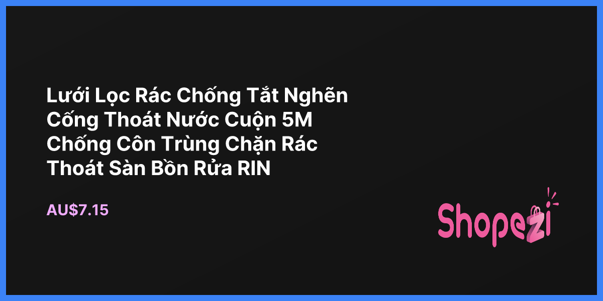 Lưới Lọc Rác Chống Tắt Nghẽn Cống Thoát Nước Cuộn 5M Chống Côn Trùng ...