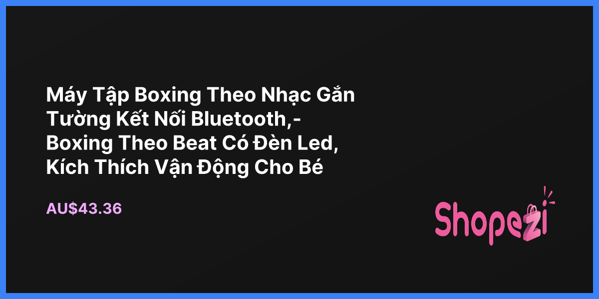 Máy Tập Boxing Theo Nhạc Gắn Tường Kết Nối Bluetooth,-Boxing Theo Beat ...
