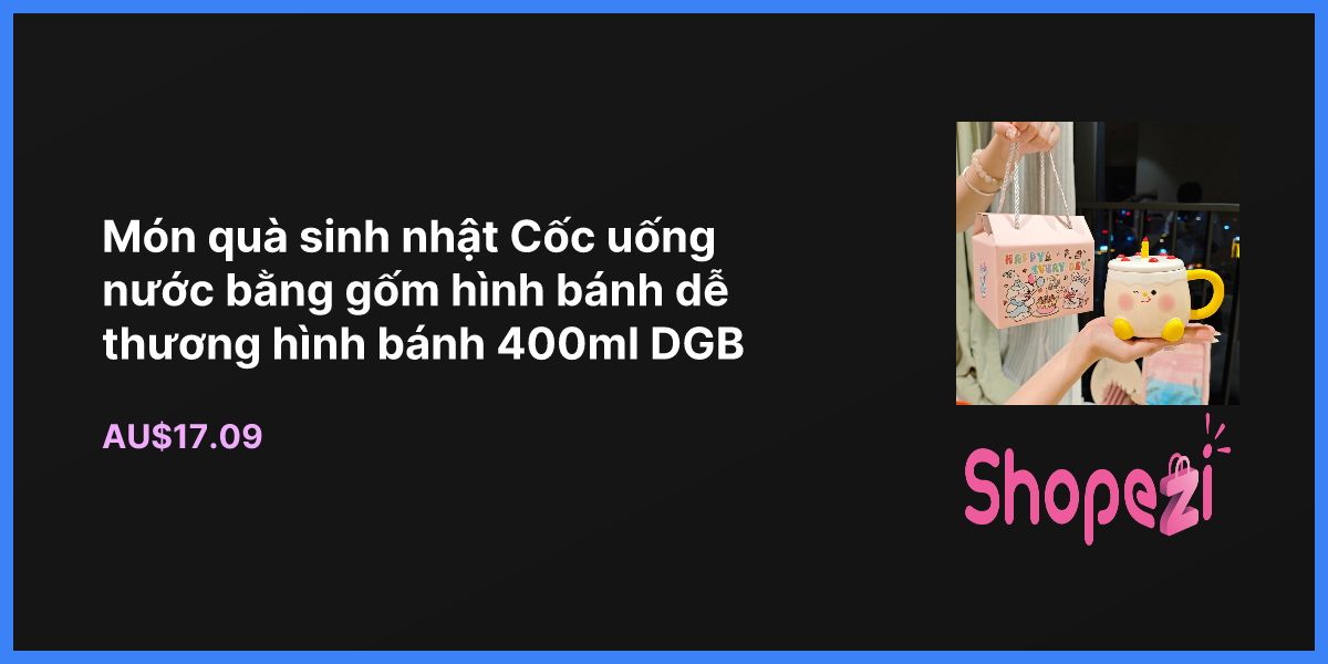 Món quà sinh nhật Cốc uống nước bằng gốm hình bánh dễ thương hình bánh 400ml DGB | Shop for ...