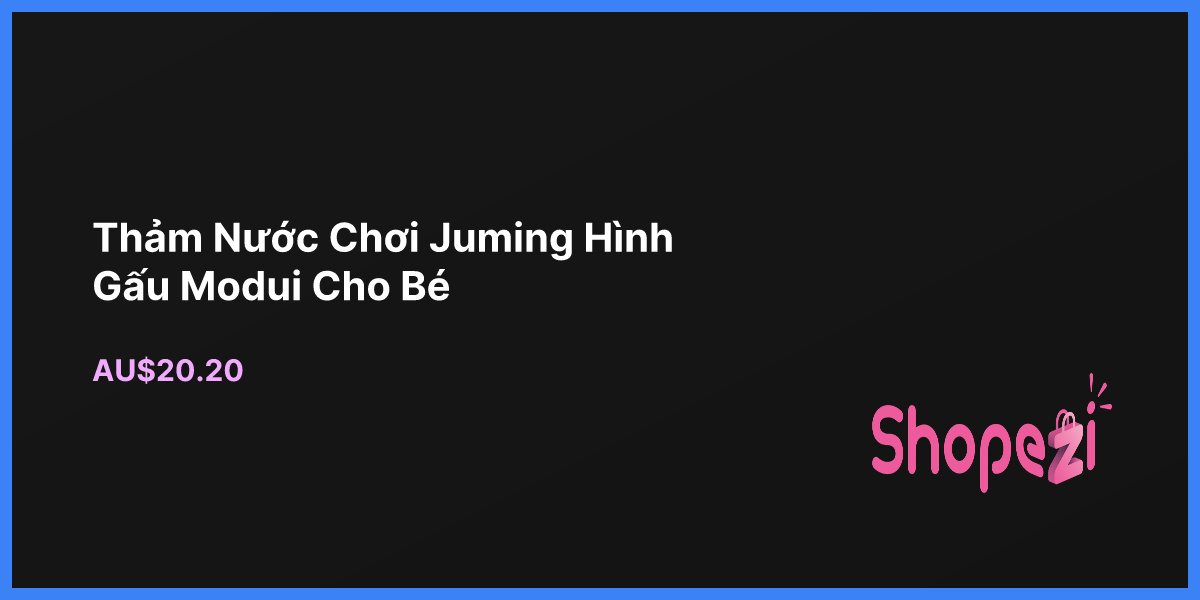 Thảm Nước Chơi Juming Hình Gấu Modui Cho Bé | Shop for Clothing, Toys, Comics & More