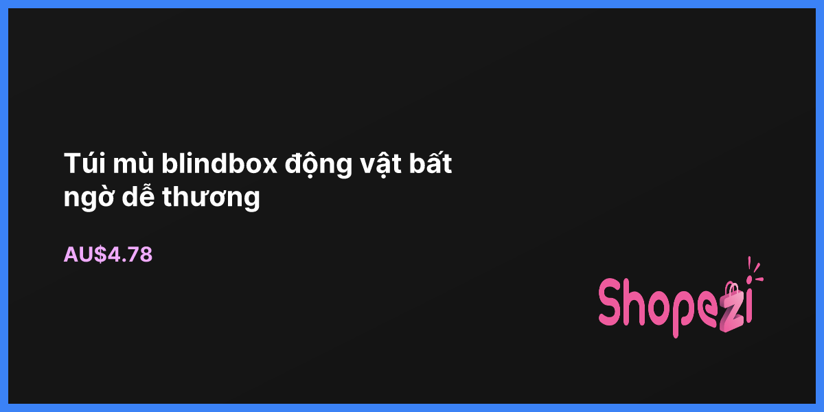 Túi mù blindbox động vật bất ngờ dễ thương | Shop for Clothing, Toys ...